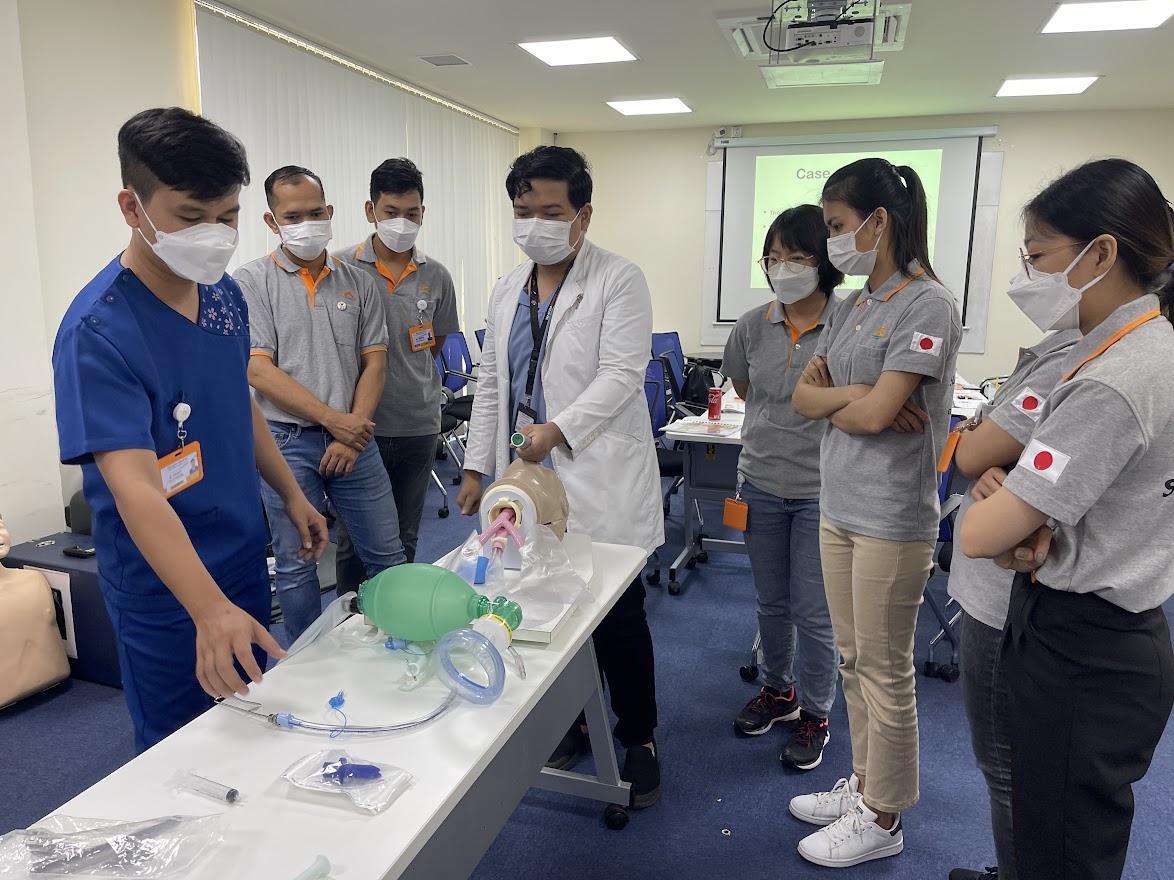 The Basic Life Support (BLS) training | Sunrise Japan Hospital Phnom Penh